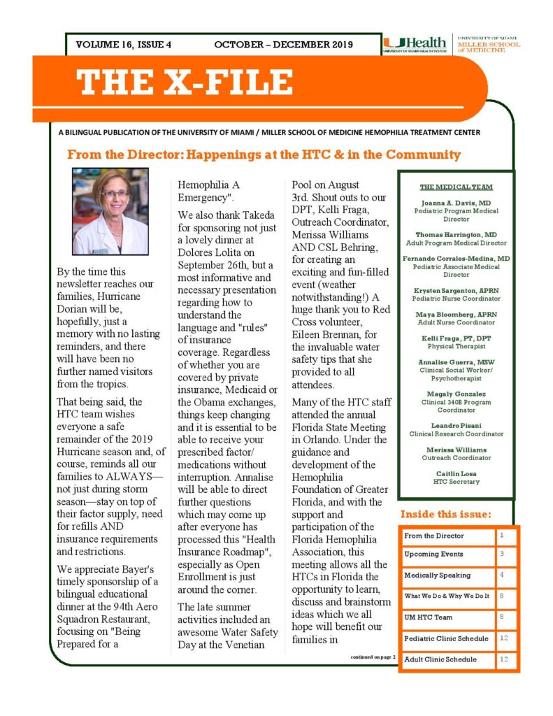 2019 - Bleeding Disorders Foundation of Florida